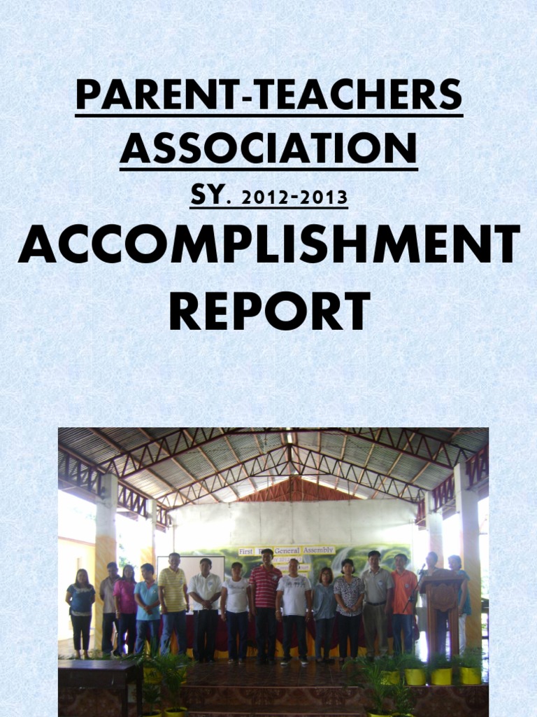 Att 2 - Pta Accomplishment Report | PDF