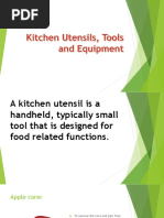 Essential Kitchen Tools Guide | PDF | Cookware And Bakeware | Cakes