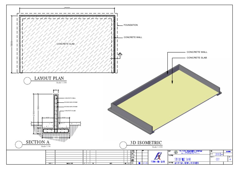 Concrete Structure Layout Plan | PDF