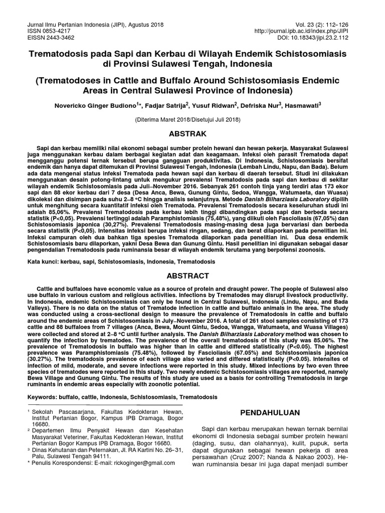 Jurnal Trematoda | PDF