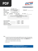 Overtime Authorization OT Form | PDF
