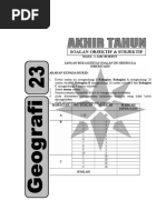 Latihan Geografi Tingkatan 2 (Peta Topografi) | PDF