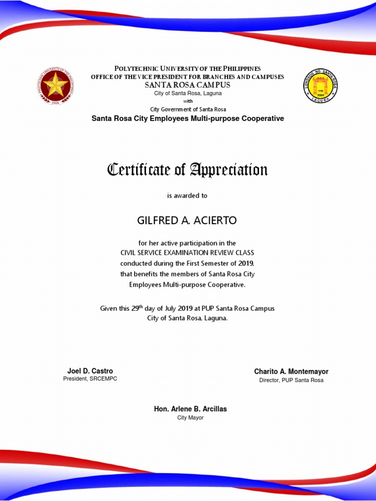 Appreciation Template | PDF