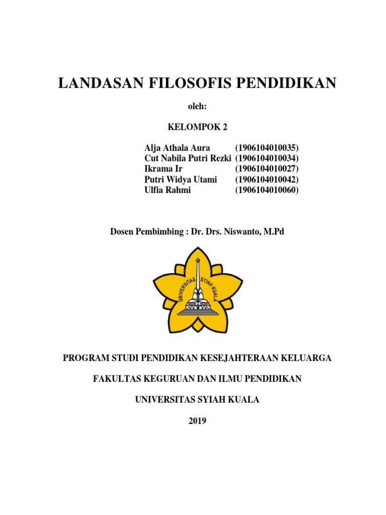 Landasan Filosofis Pendidikan di Indonesia | PDF
