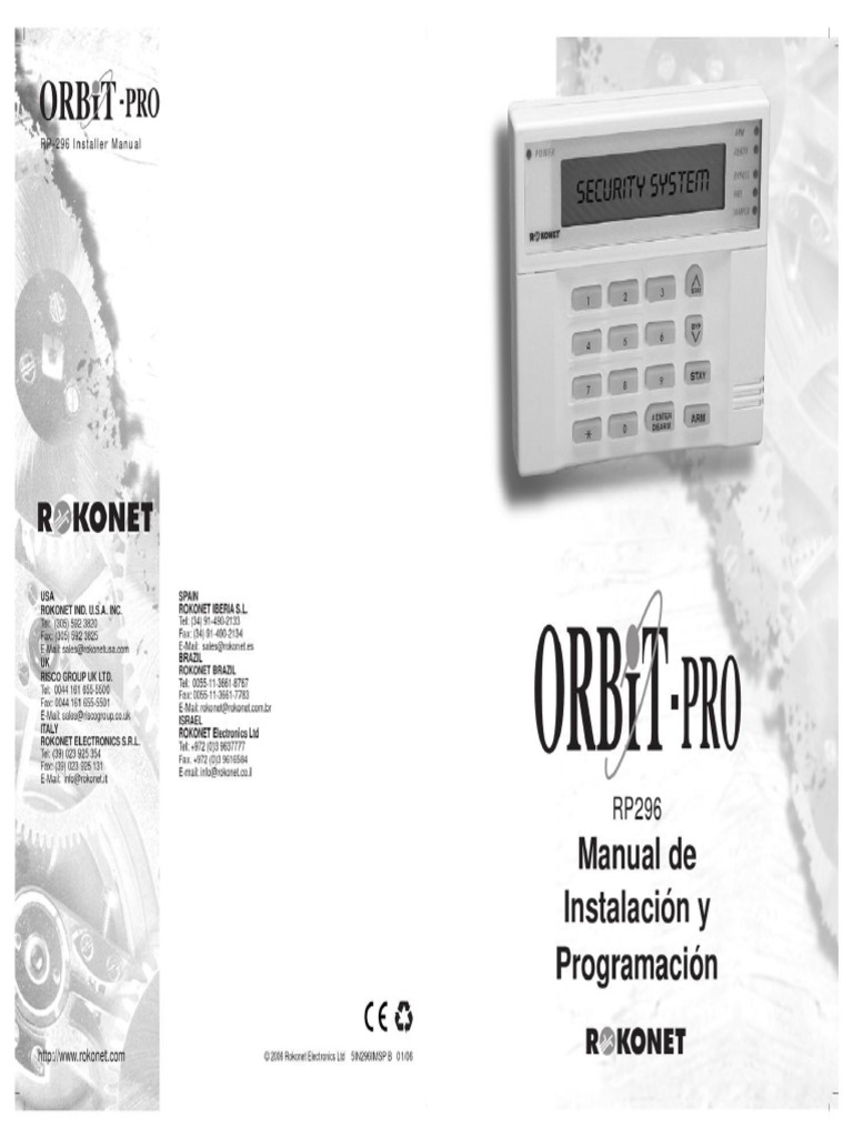 Orbit Pro Manual de Instalacion y Programacion | PDF