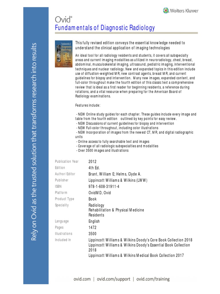 Fundamentals of Diagnostic Radiology | PDF | Radiology | Medical Physics