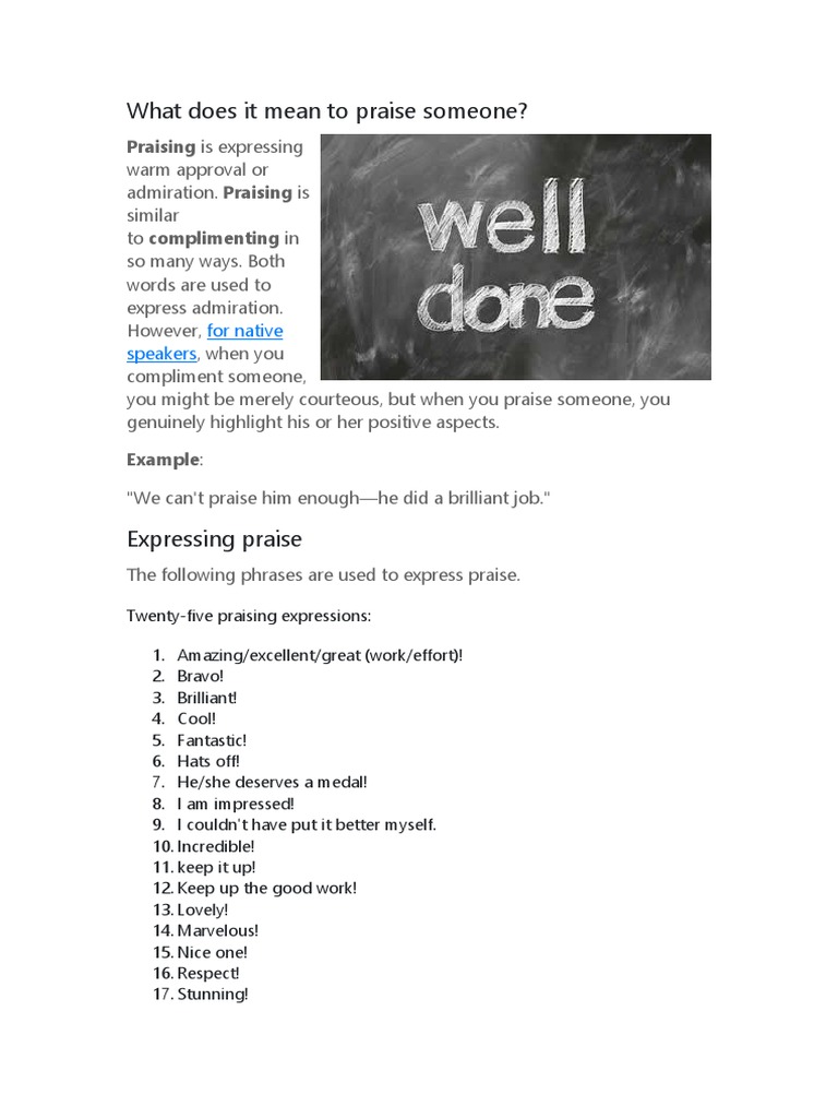 The Art of Praise: Understanding the Nuances and Providing Effective ...
