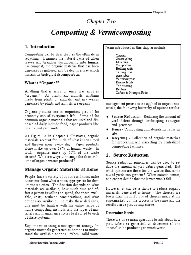 Chapter 2 Composting | PDF | Compost | Mulch