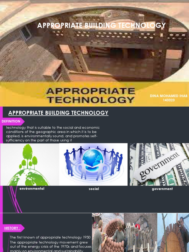 Understanding Appropriate Building Technology | PDF | Appropriate ...