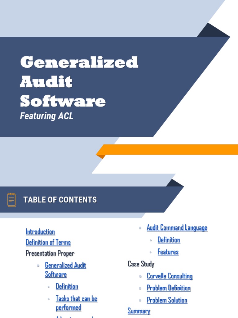 Generalized Audit Software: Featuring ACL | PDF | Sampling (Statistics ...