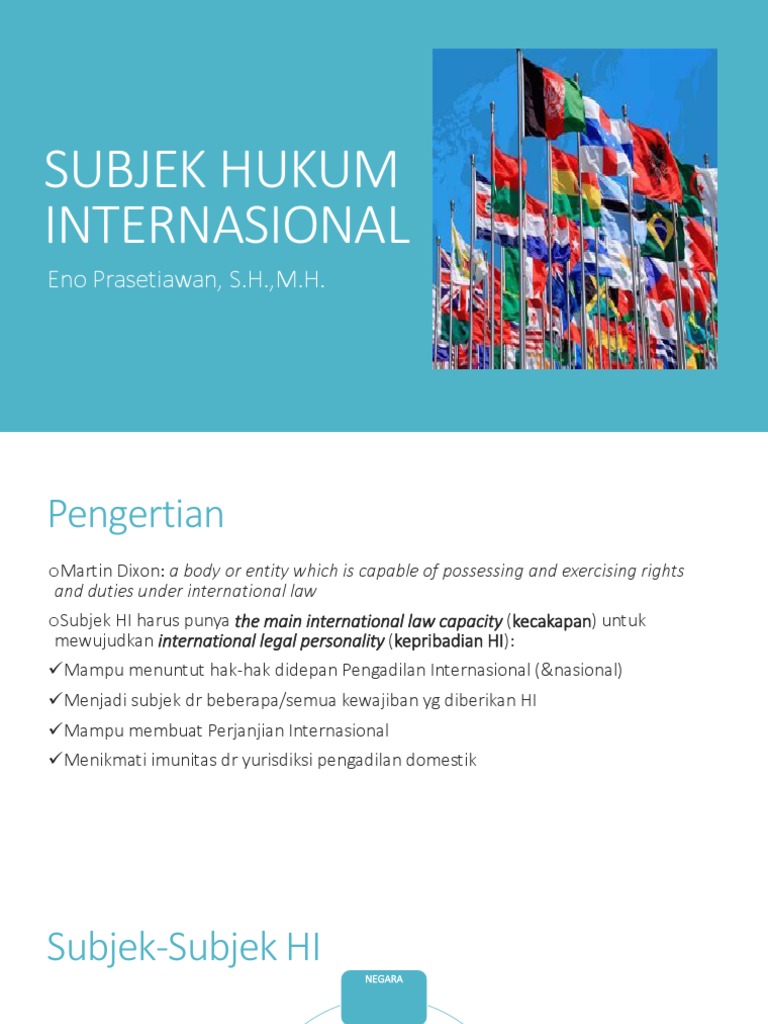2.subjek Hukum Internasional 1 1 | PDF
