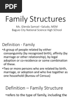 Lesson 4 Types of Family Structures | PDF | Parent | Family