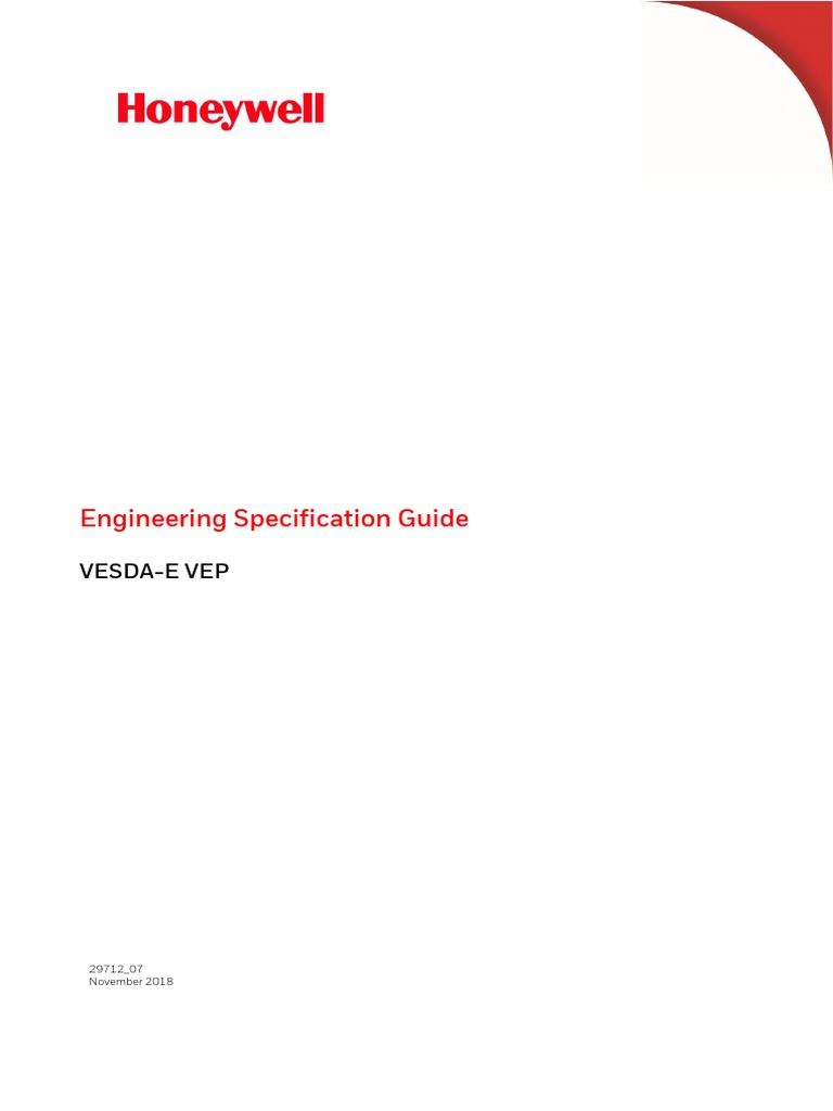 Honeywell Vesda VEP Engineering Specification Document 0219 | PDF ...