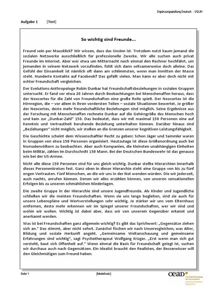EPD VGUH Modellsatz NEU Freunde Vom Sueden Lernen PDF | PDF