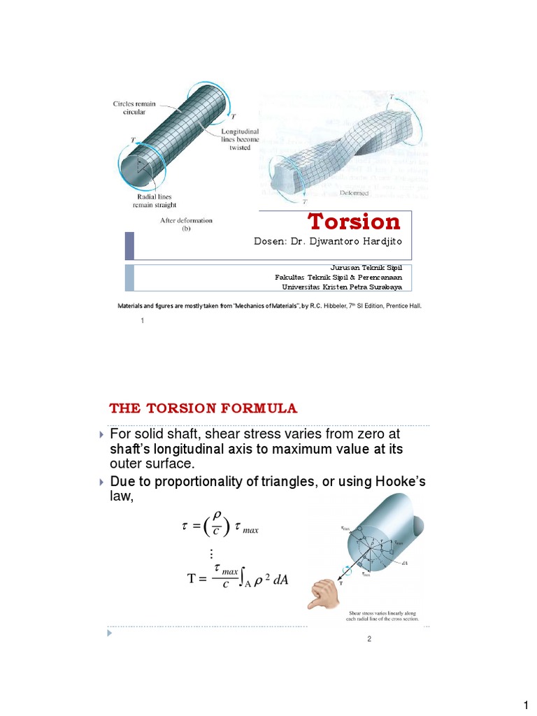 Torsi | PDF | Torque | Stress (Mechanics)