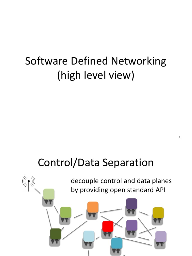 Software Defined Networking (High Level View) | PDF | Computer Network | Operating System