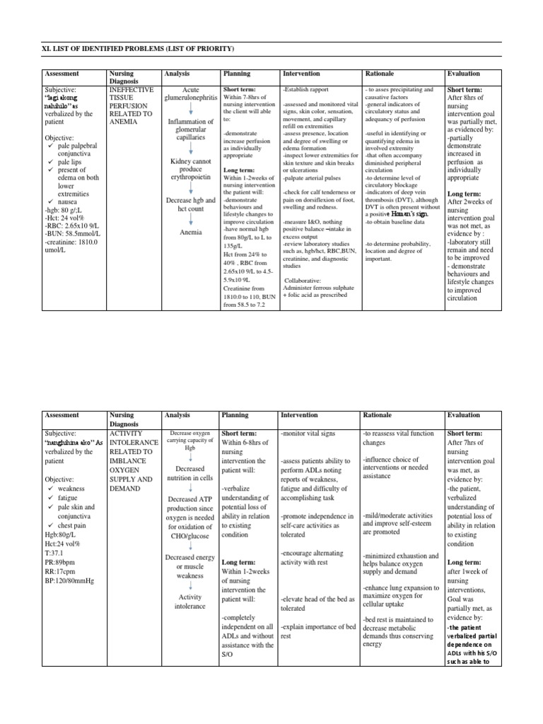 CKD NCP | PDF | Respiratory Tract | Breathing