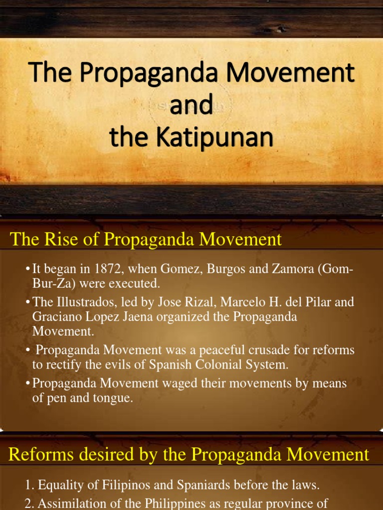 The Propaganda Movement and The Katipunan | PDF | Philippines