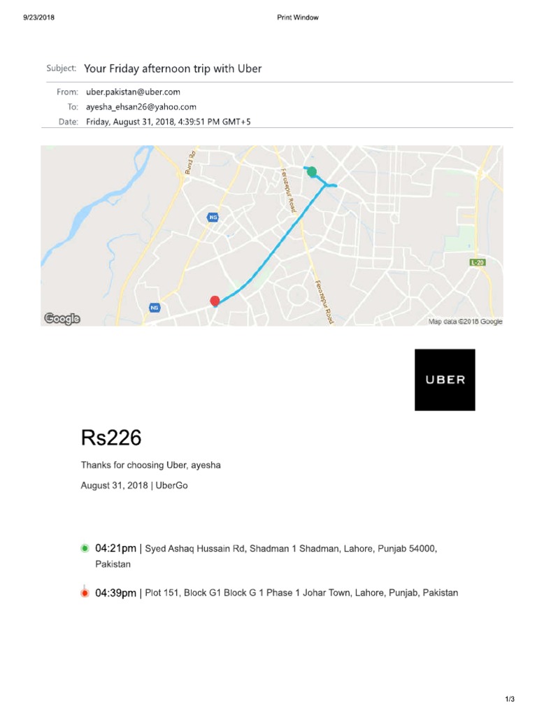 Uber Receipt | PDF