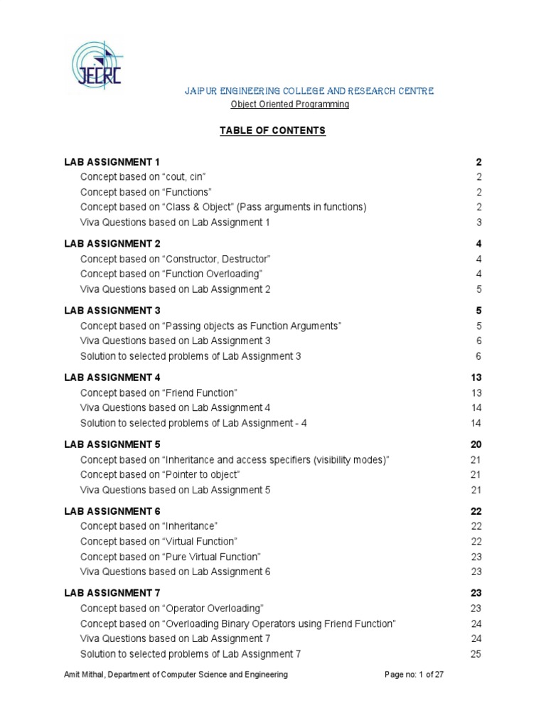C Lab Assignment Pdf Subroutine Class Computer Programming 2294