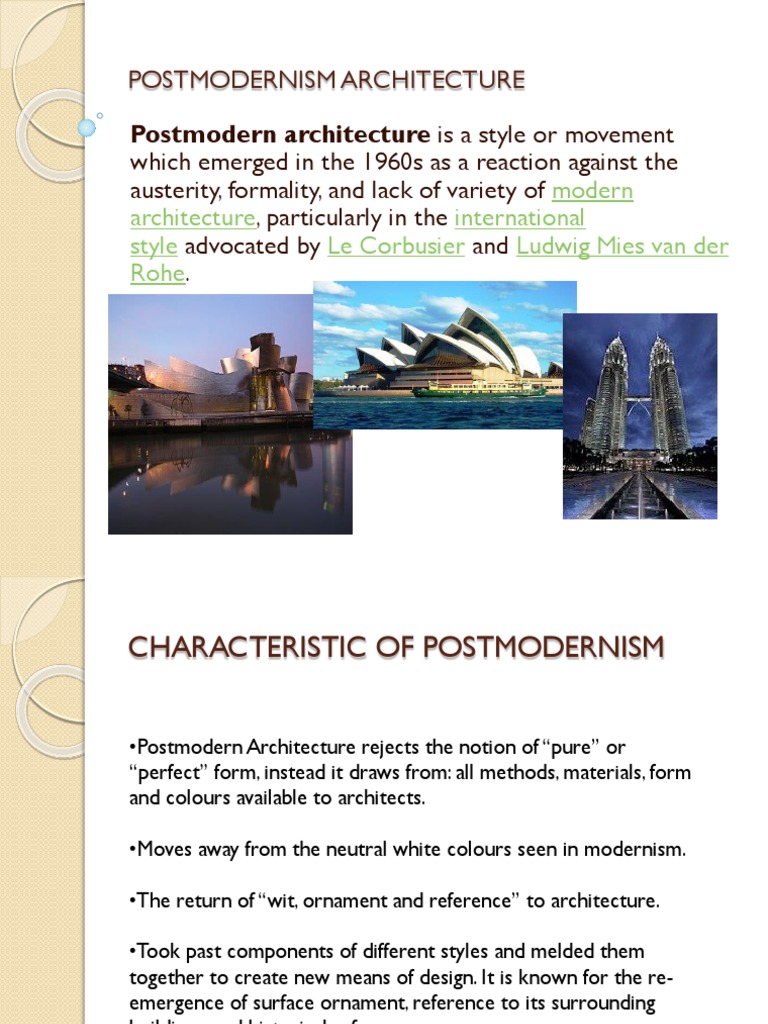 Postmodernism Architecture: Postmodern Architecture Is A Style or ...