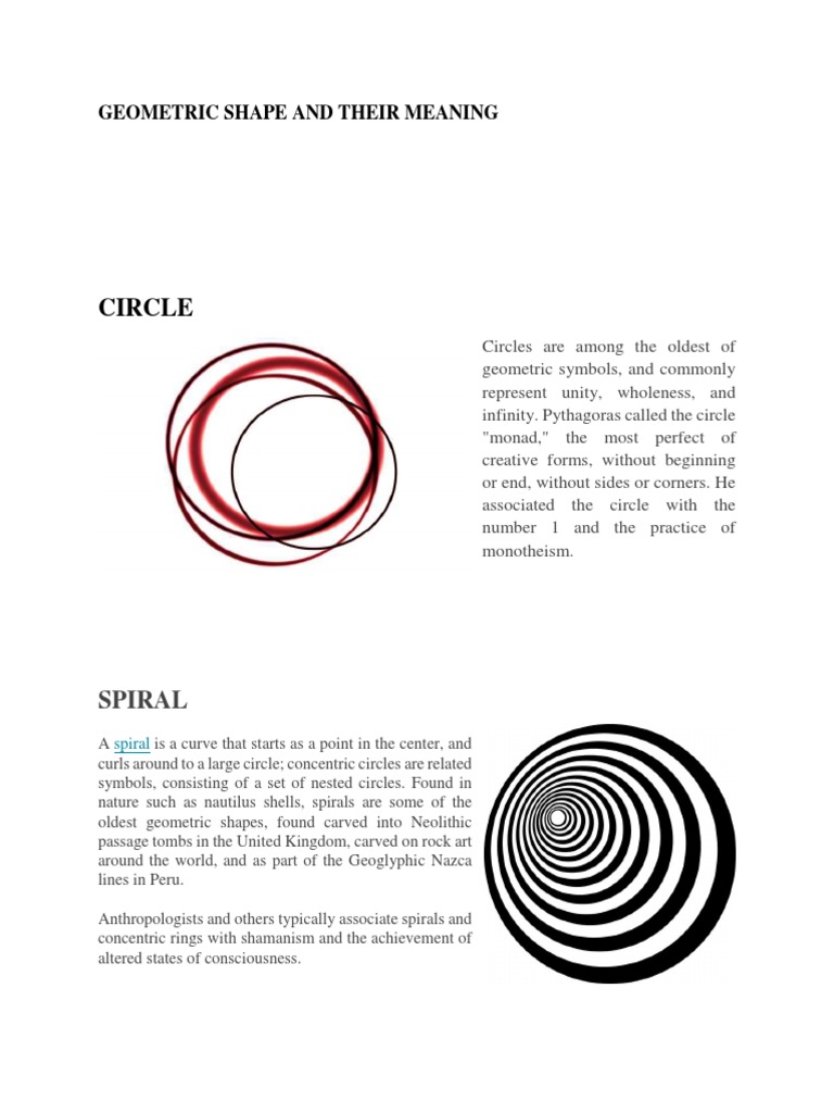 Geometric Shape and Their Meaning | PDF