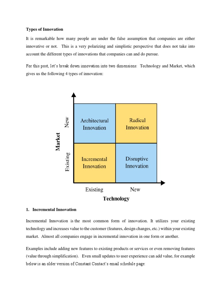 Types of Innovation | PDF | Disruptive Innovation | I Phone