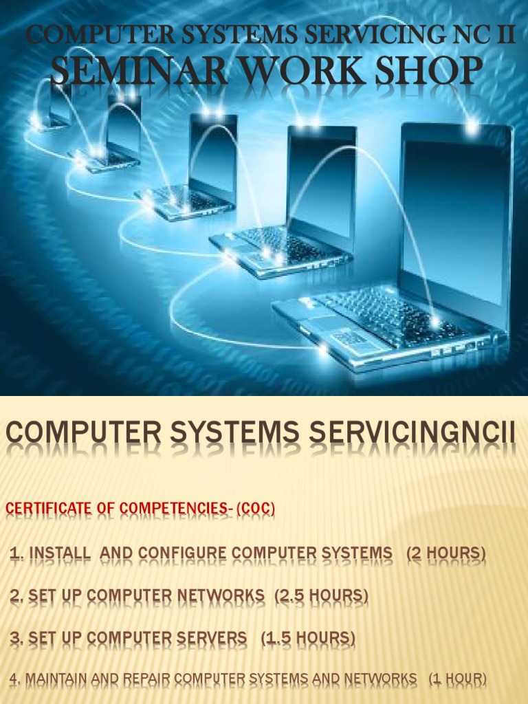 Seminar Work Shop: Computer Systems Servicing NC Ii | PDF | Domain Name ...