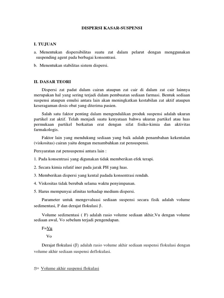 Dispersi Kasar | PDF