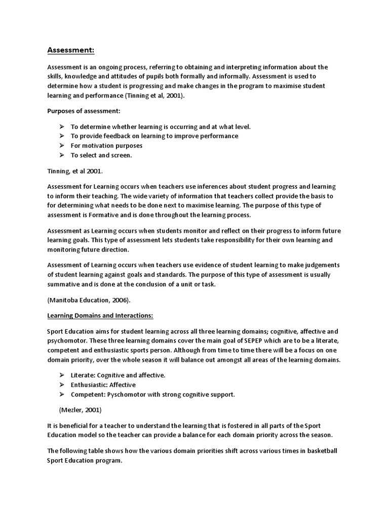 Assessment | PDF | Educational Assessment | Behavior Modification