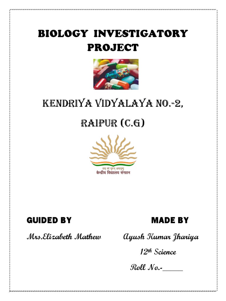 Biology Investigatory Project | PDF