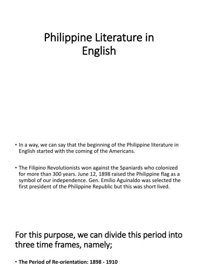 Philippine Literature in English | PDF | Philippines | Poetry