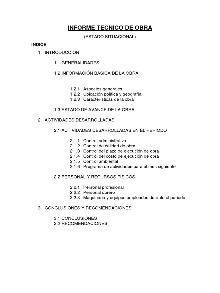 Informe Tecnico de Obra | Descargar gratis PDF | edificio | Diseño arquitectonico