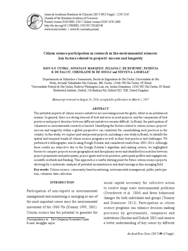 Cit - Science | PDF | Environmental Monitoring | Academic Journal