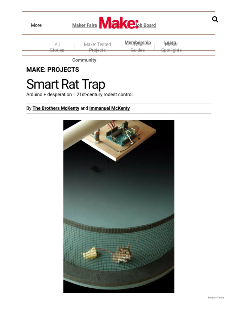 Smart Rat Trap - Make | PDF | Arduino | Diode