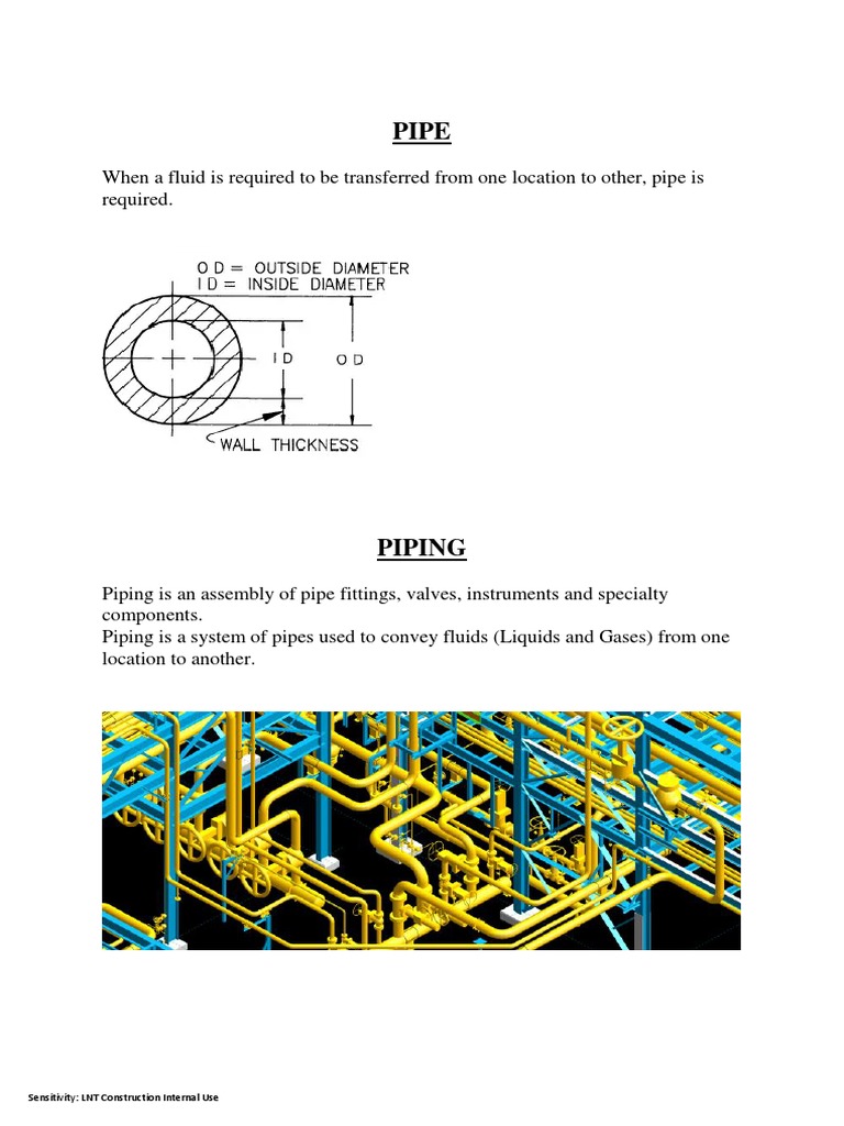 Sensitivity: LNT Construction Internal Use | PDF | Pipe (Fluid ...