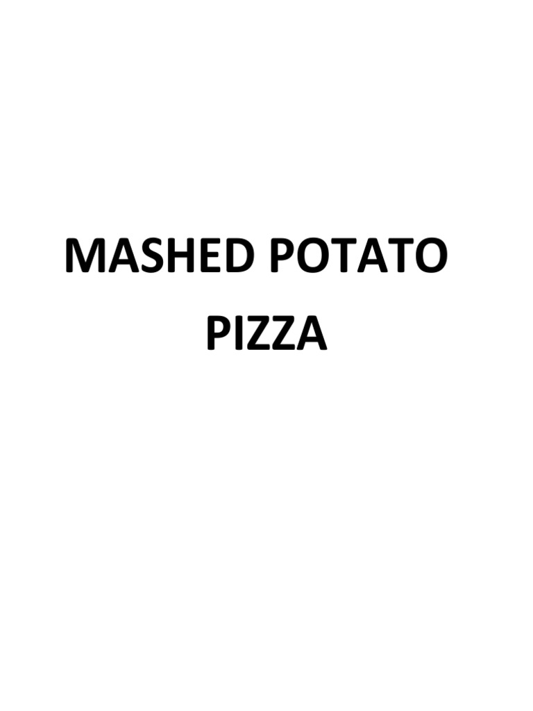 Mashed Potato | PDF