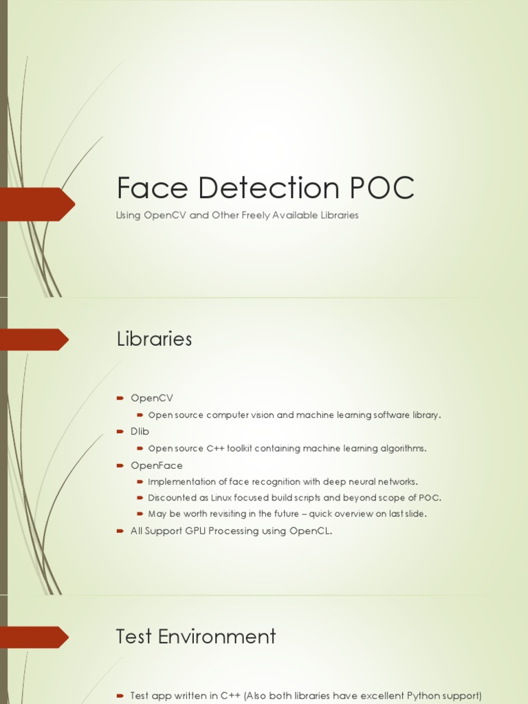 Face Detection Poc: Using Opencv and Other Freely Available Libraries ...