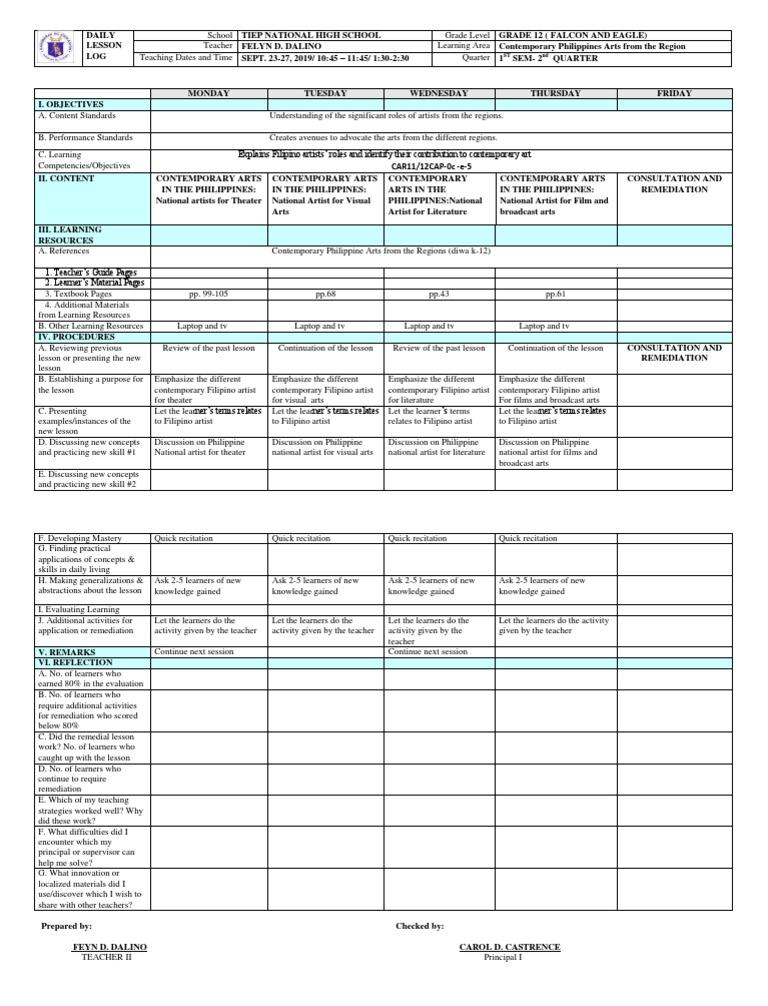CPAR DLL 2ND | PDF | Learning | Teachers