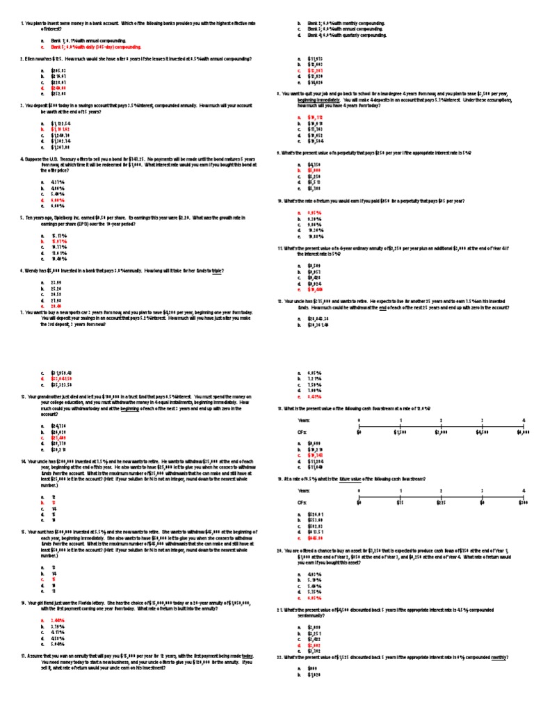 FinMan Ch05 Chapter Sample With Answers | PDF | Present Value | Annual ...