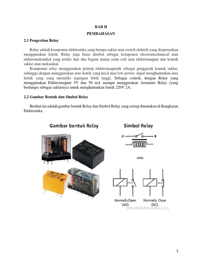 Pemanfaatan Relay Pada Sensor Cahaya | PDF