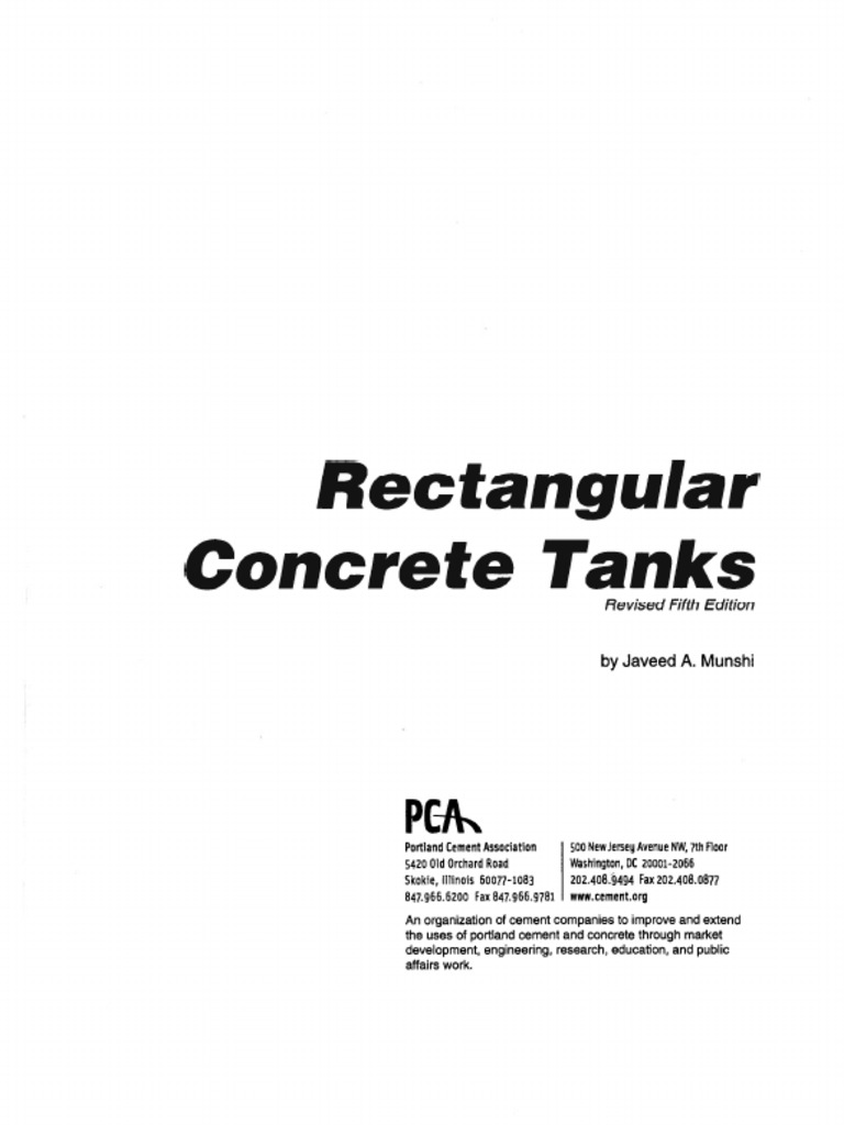 Tablas para Tanques Rectangulares PCA PDF | PDF