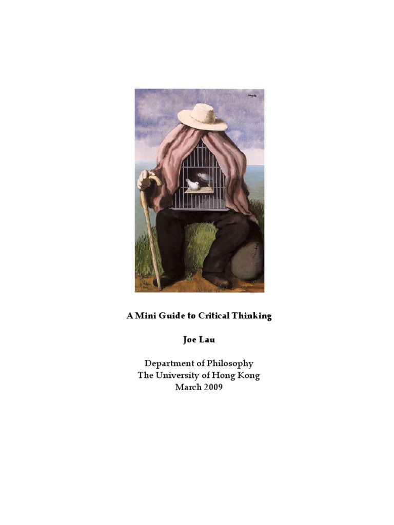 Critical Thinking Mini Guide | PDF | Science & Mathematics