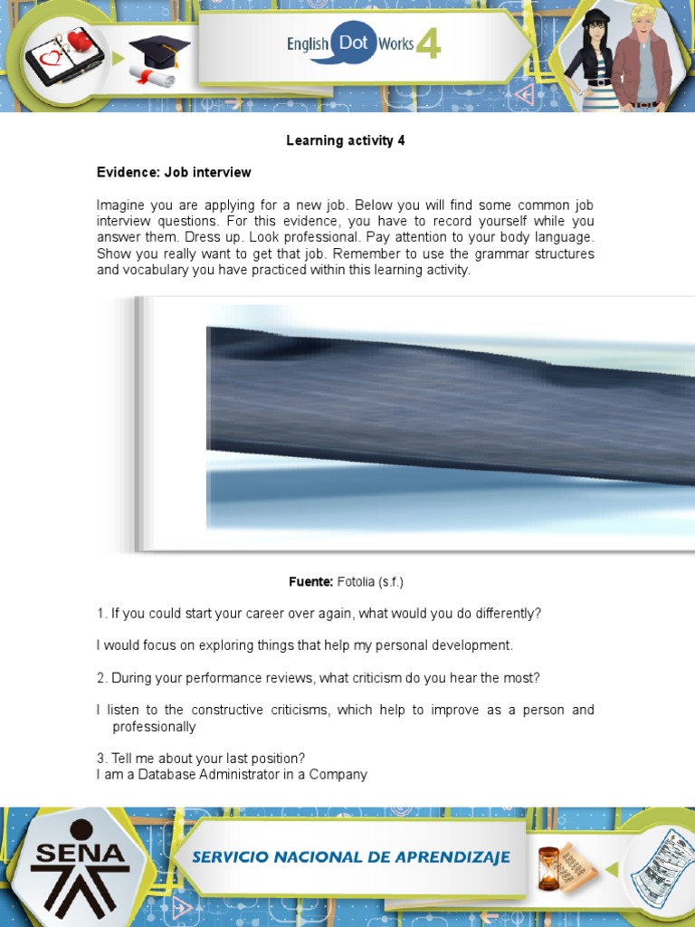 Evidence Job Interview | PDF | Job Interview | Behavior Modification