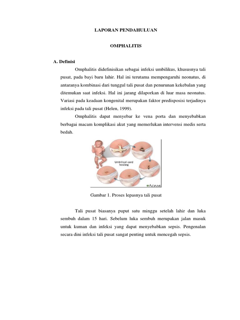 LAPORAN PENDAHULUAN Omphalitis | PDF