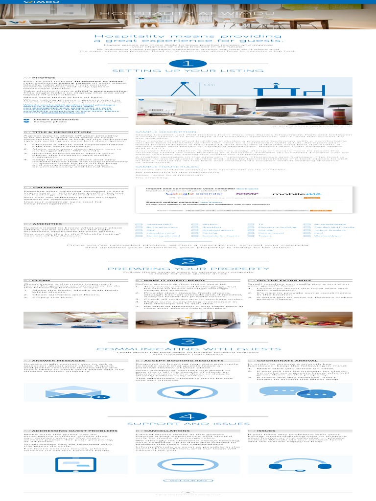 Wimdu Hospitality Standards en PDF | PDF