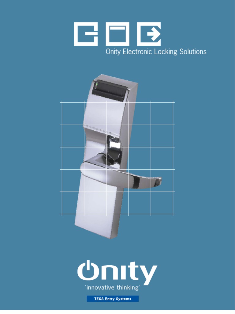 Onity Electronic Locking Solutions | PDF | Personal Computers | Point ...