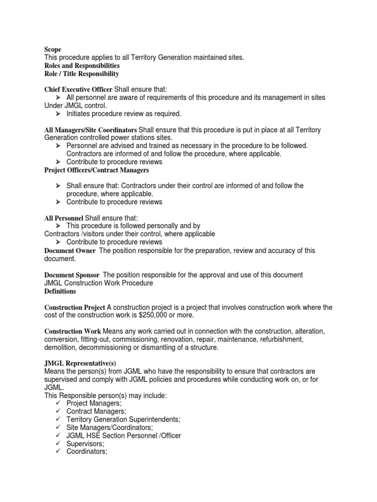Civil Work Procedure | PDF | Asphalt | General Contractor