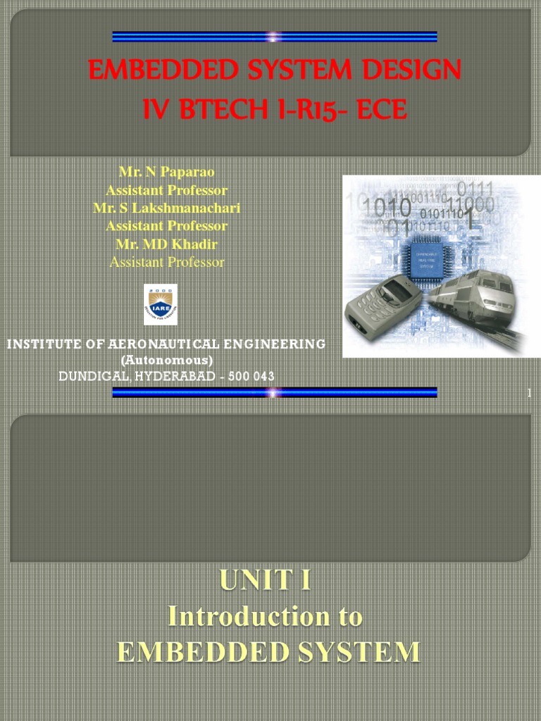 Embedded System Design Iv Btech I-R15-Ece | Download Free PDF | Random Access Memory | Cpu Cache