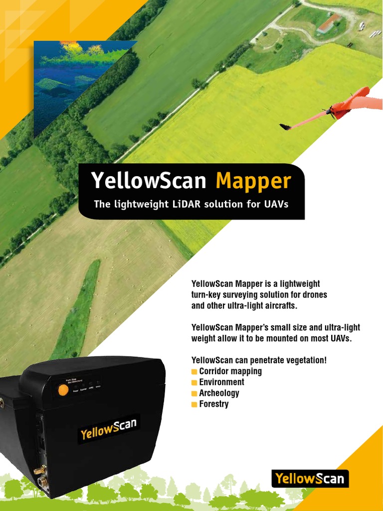 Yellowscan Mapper Datasheet | PDF | Lidar | Unmanned Aerial Vehicle